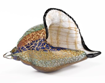 Blown Glass Conch Shell - Etsy