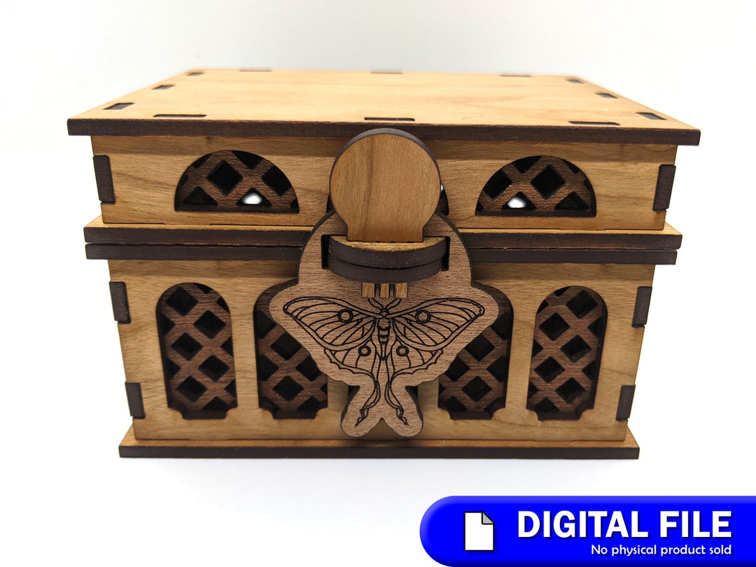 Beautiful Portico Lattice Box — SVG and PDF Digital Files for Glowforge ...