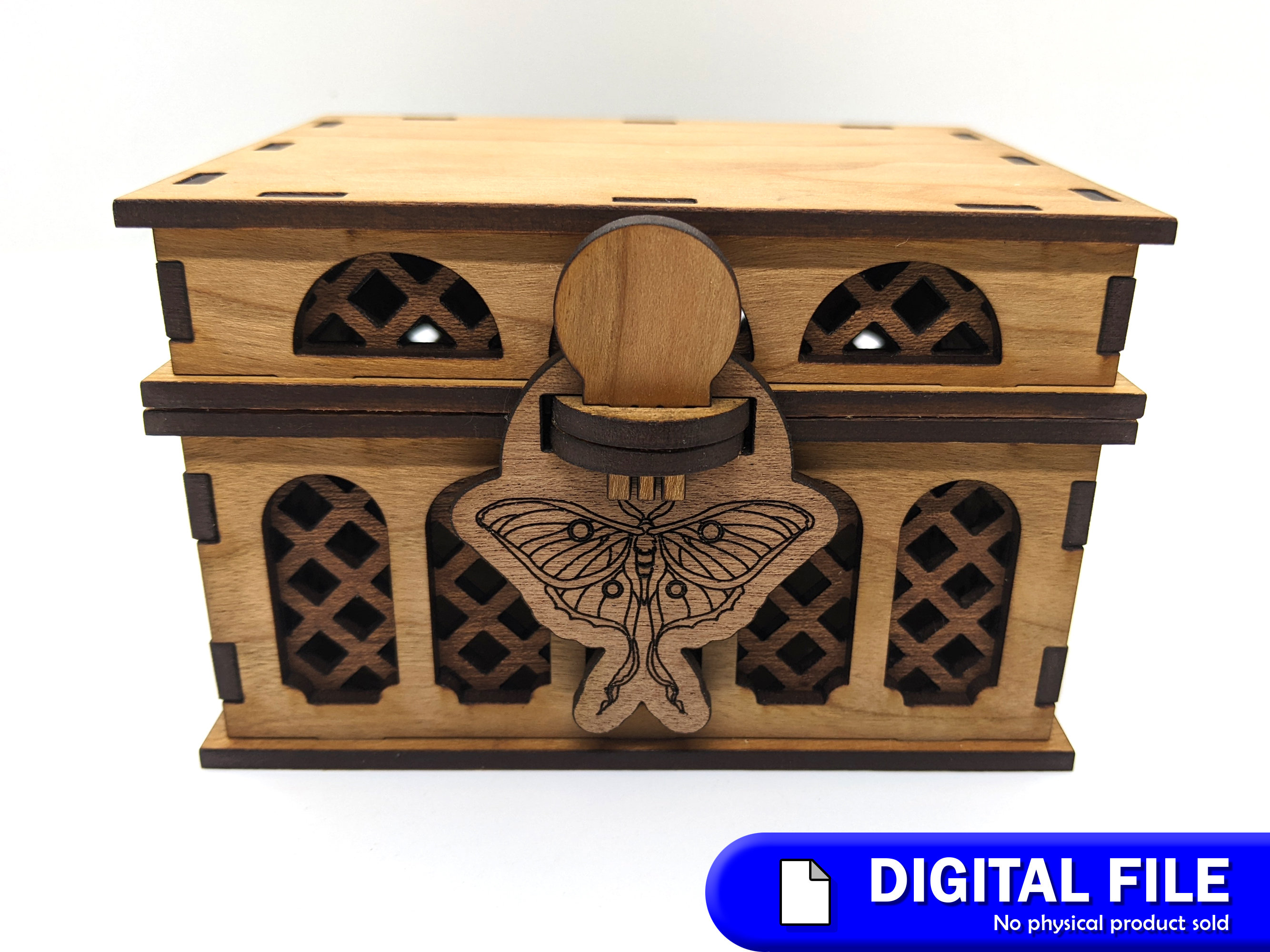 Beautiful Portico Lattice Box — SVG and PDF Digital Files for Glowforge ...