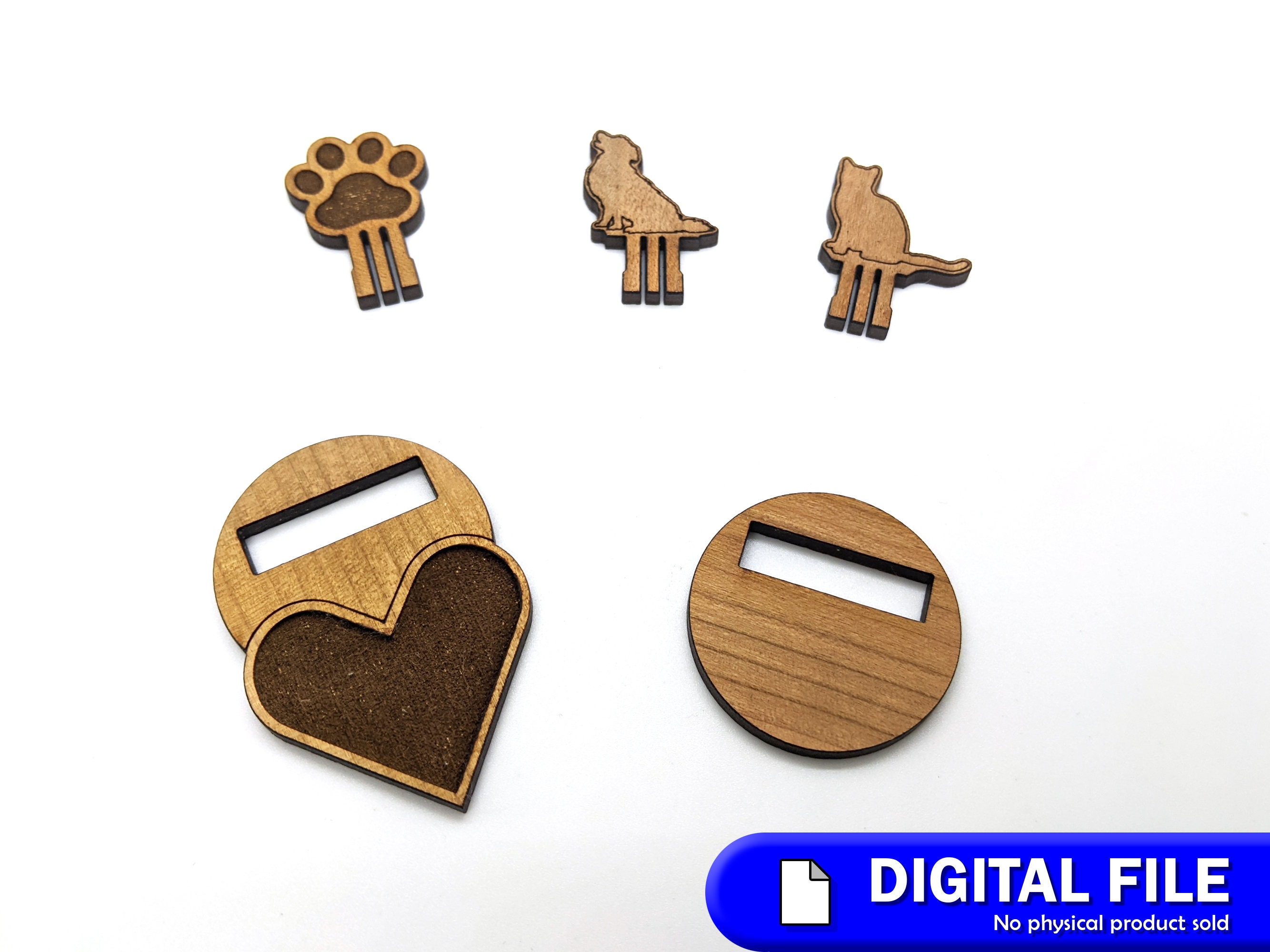 Pawprint Box Pattern — SVG and PDF Digital Files for Glowforge Mira ...