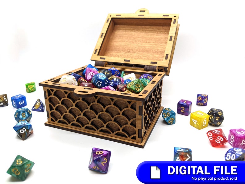 Critical Hit Box Pattern — SVG and PDF Digital Files for Glowforge Mira ...