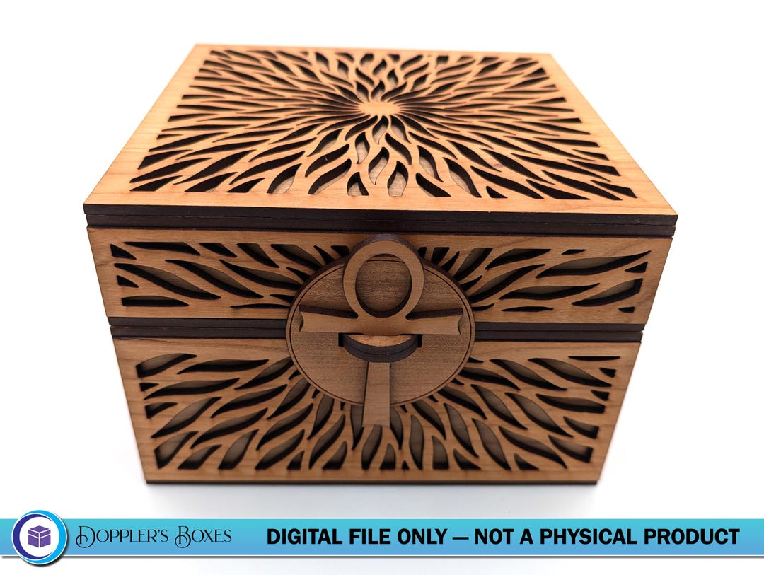 Solar Box Pattern — SVG and PDF Digital Files for Glowforge Mira ...