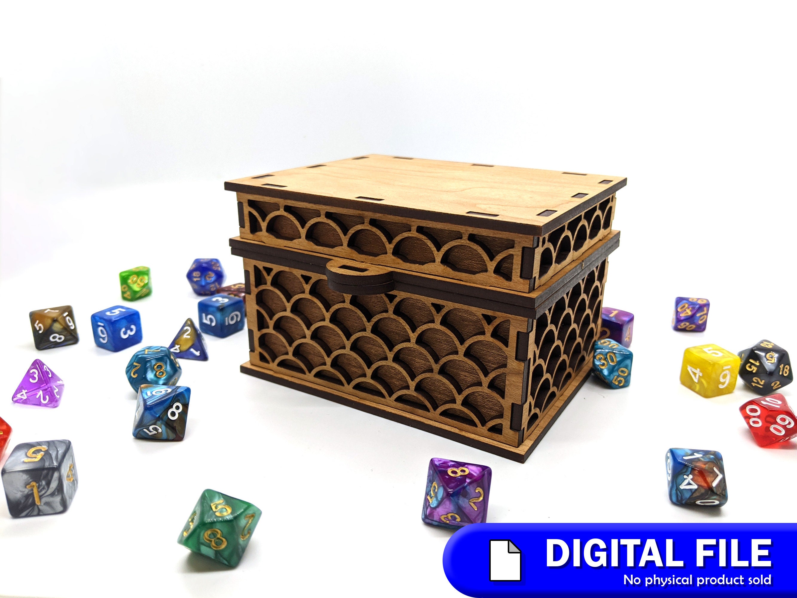 Critical Hit Box Pattern — SVG and PDF Digital Files for Glowforge Mira ...