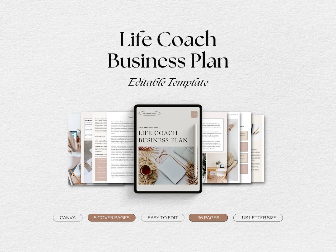 Coaching Business Plan Template, Coaching Worksheet Organizer, Business ...