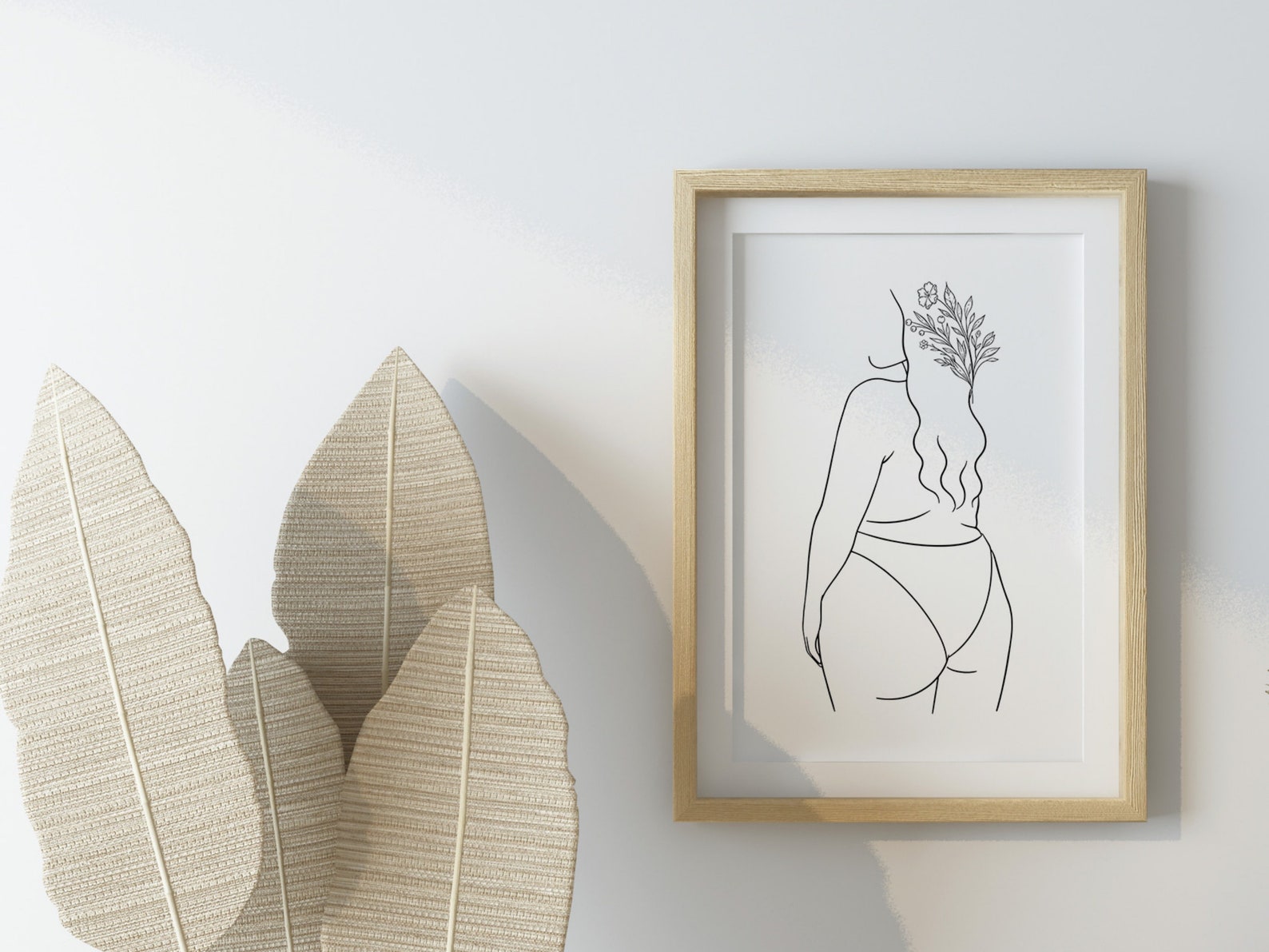 Curvy Woman Line Drawing, Plus Size Women Art, Printable Female Line ...