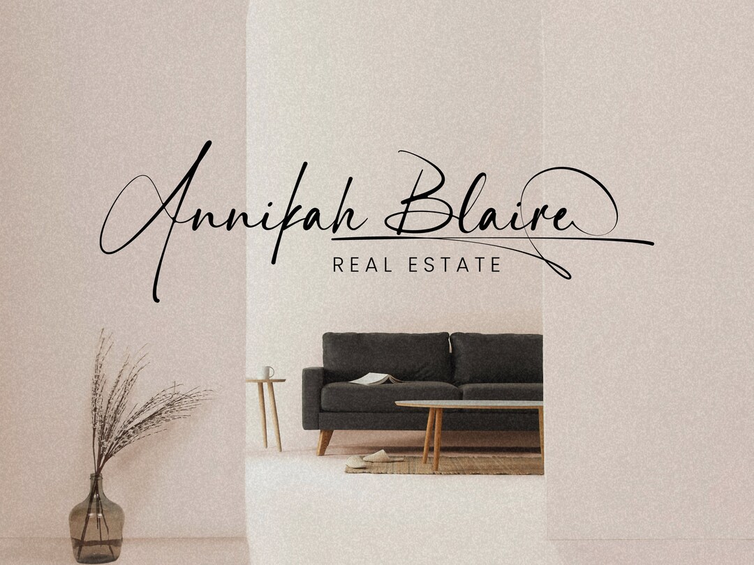 Real Estate Logo, Signature Logo, Premade Realtor Logo, Modern Logo ...