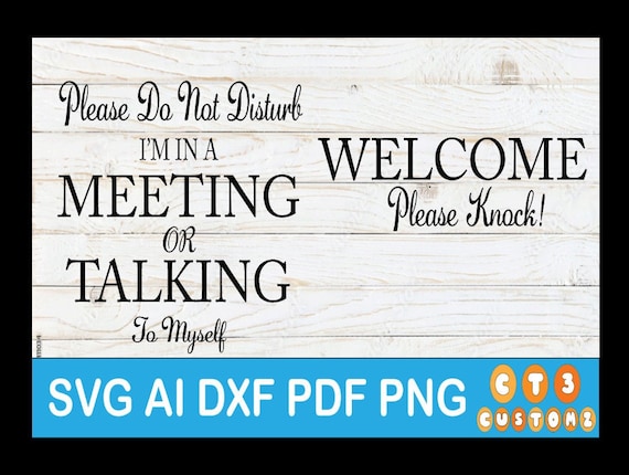 Do Not Disturb Meeting Sign and Welcome Sign - Etsy