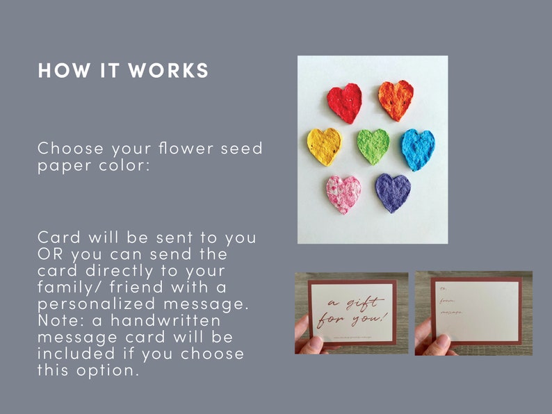 Plantable Seed Paper Anniversary Card: Wildflower Heart (4x6) - Etsy