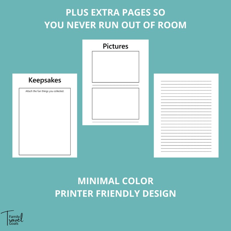 Road Trip Journal, Printable Travel Journal, Road Trip Activity, Family ...