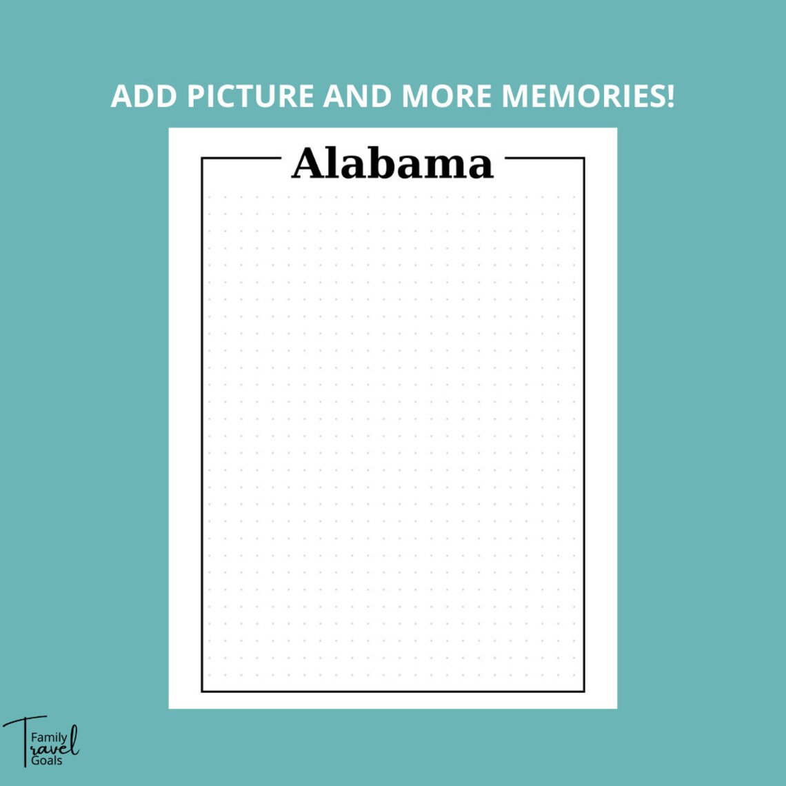 50 States Travel Journal Pages | Bucket List Printable Travel Journal ...