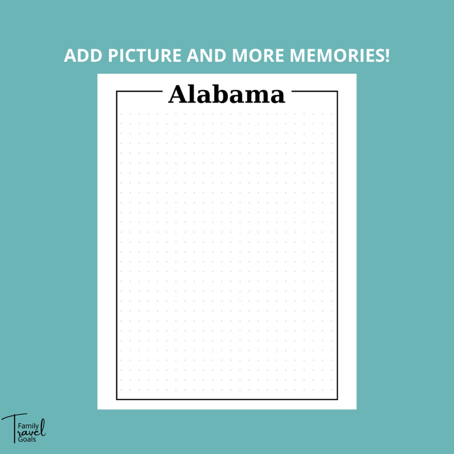 50 States Travel Journal Pages | Bucket List Printable Travel Journal ...