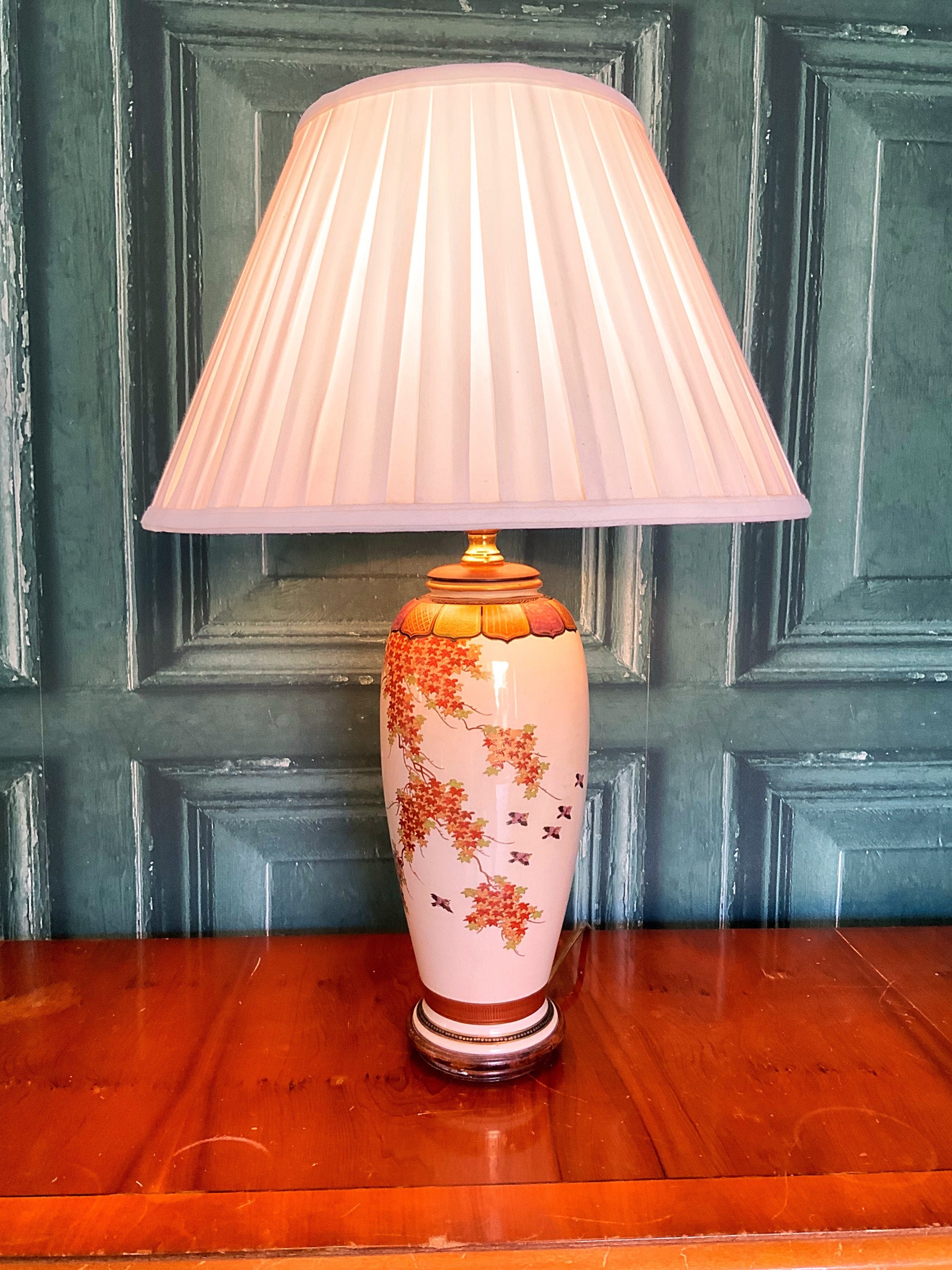 A Beautiful Japanese Satsuma Lamp Conversion - Etsy
