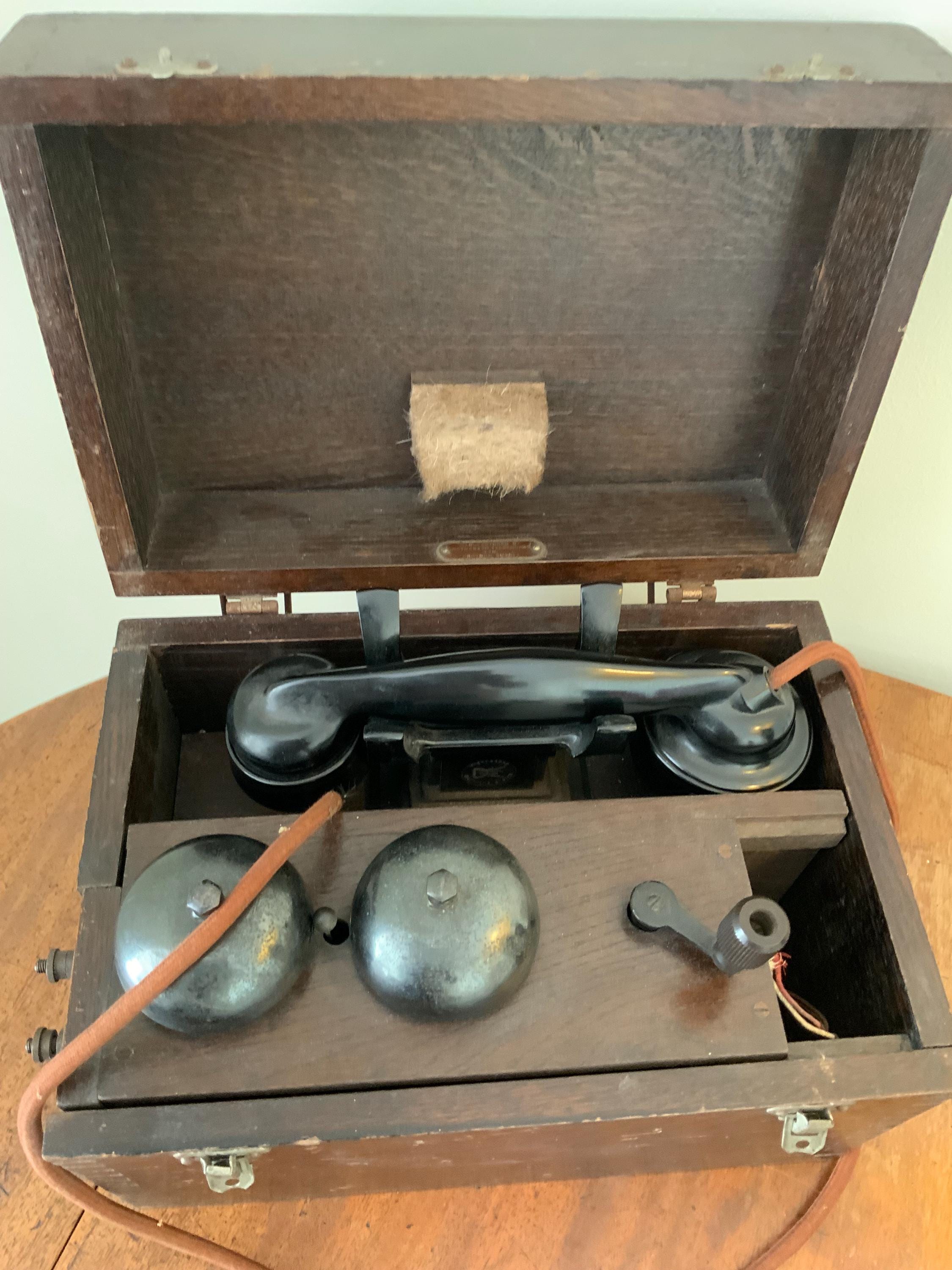 English Vintage Field Telephone - Etsy