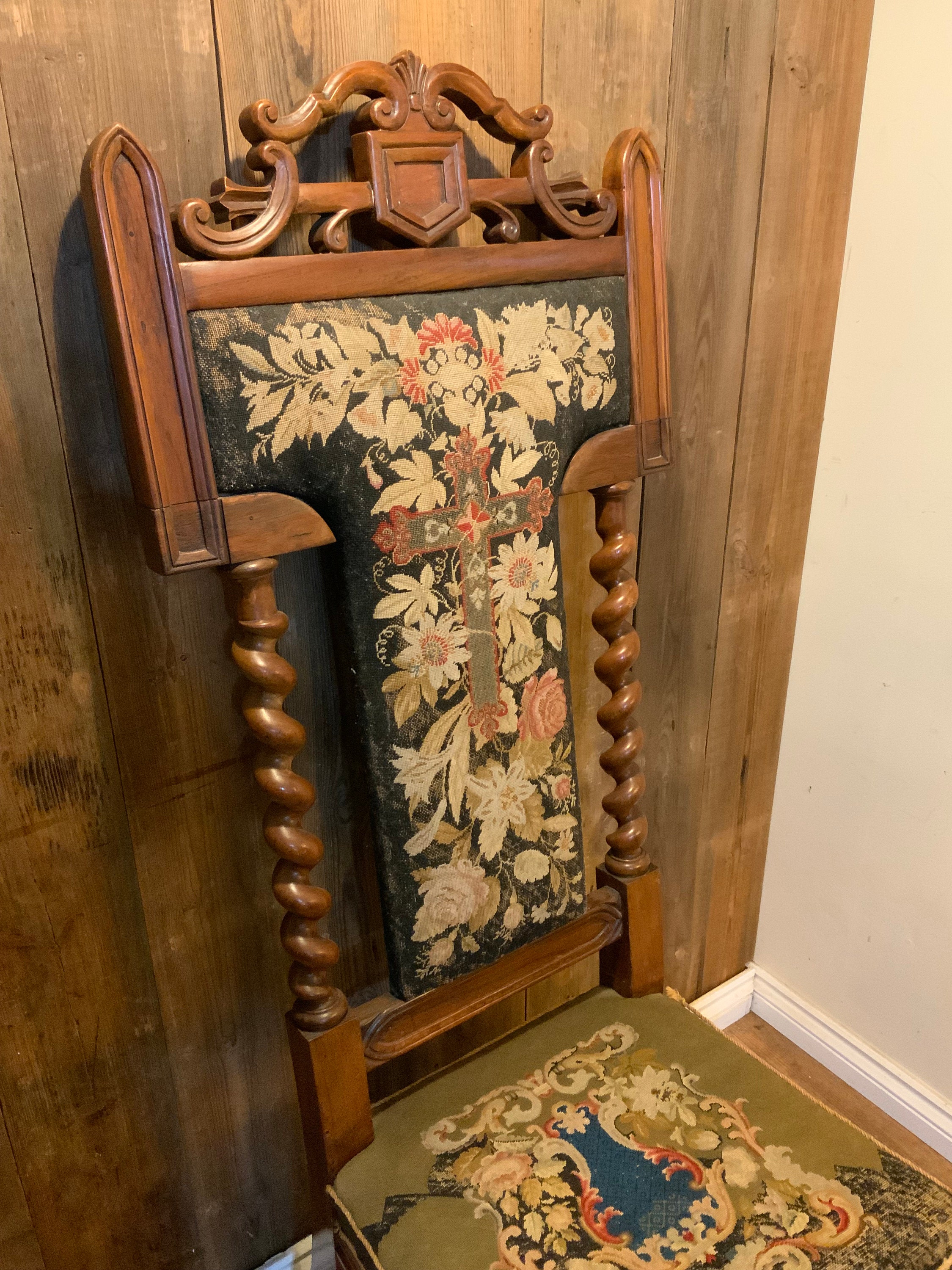 French Antique Prie Dieu Preying Chair - Etsy UK