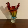Art Glass Splash Vase, Glass Vase, Vase - Etsy