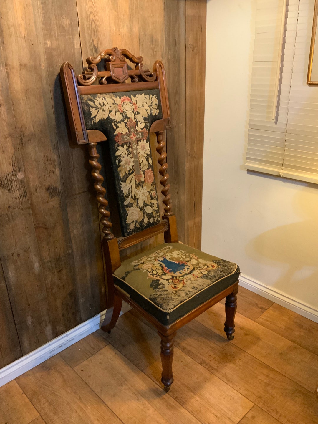 French Antique Prie Dieu Preying Chair - Etsy UK