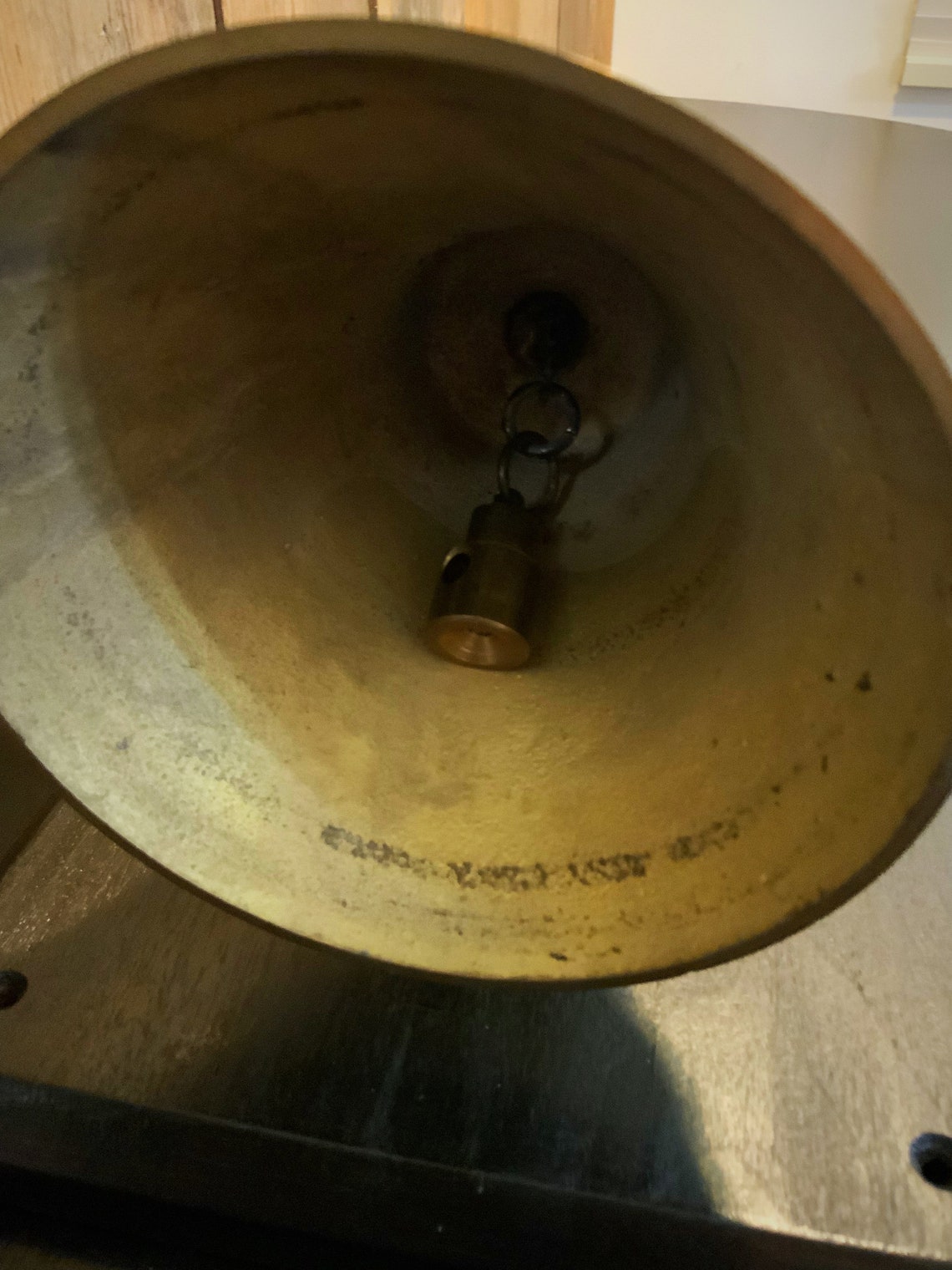 Brass Bell, Navy Bell, Mounted Bell, Bell on Bracket - Etsy