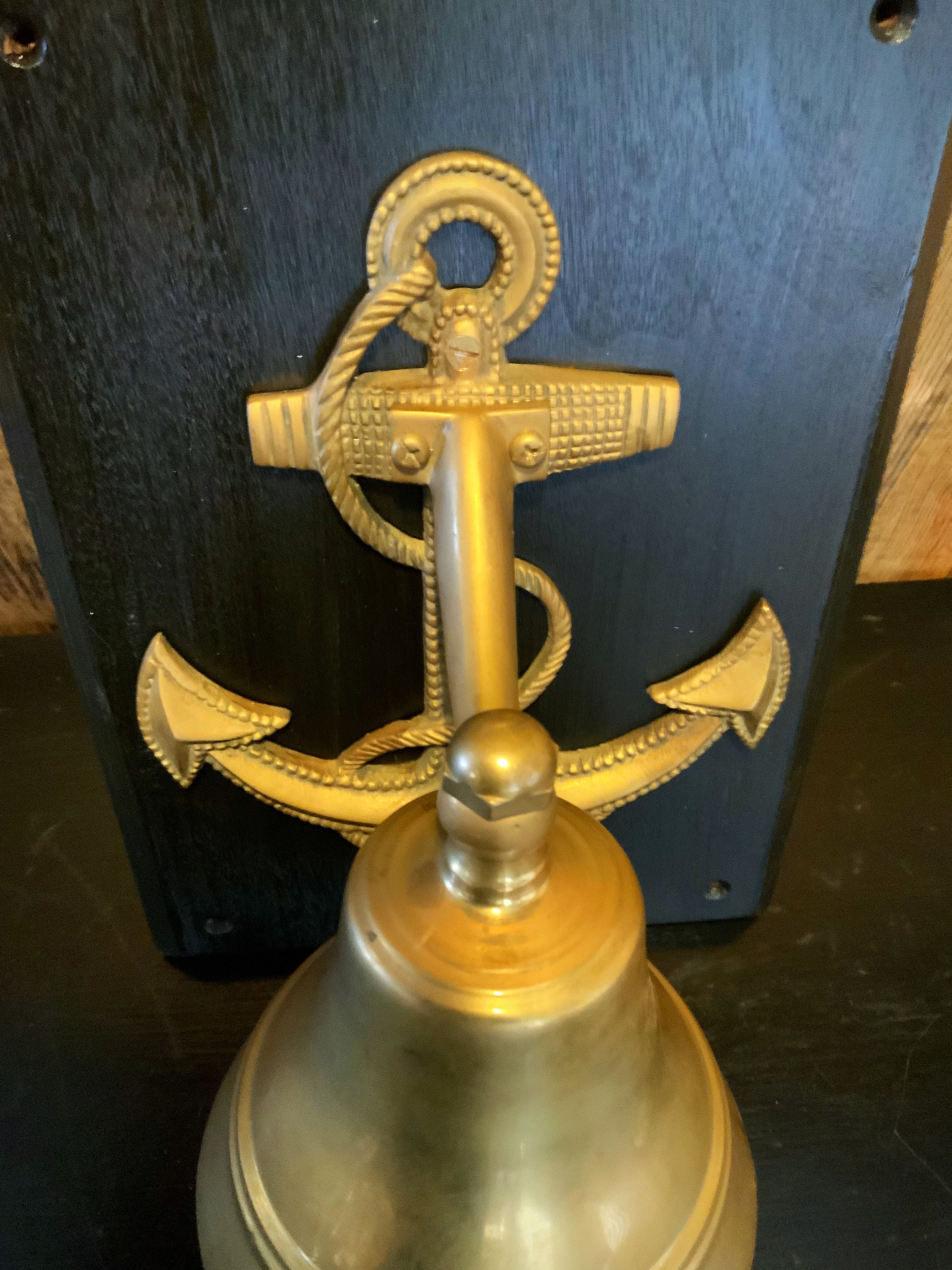 Brass Bell, Navy Bell, Mounted Bell, Bell on Bracket - Etsy