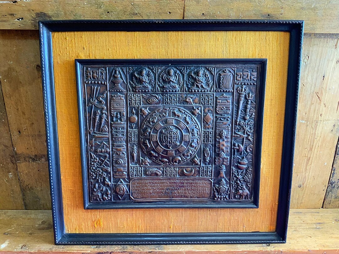 A Stunning and Framed Tibetan Calendar - Etsy