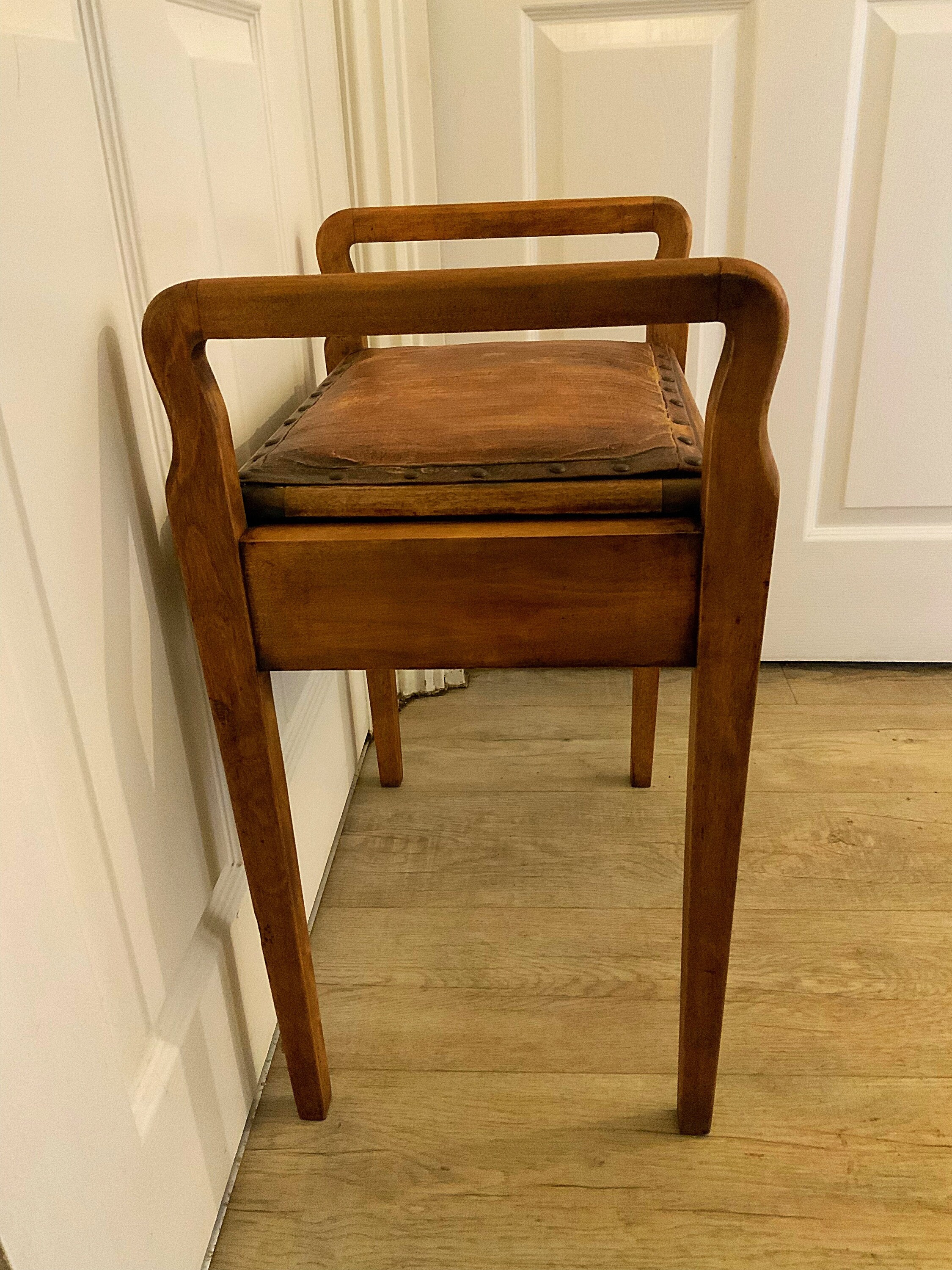 English Mid Century Modern, Piano Stool - Etsy