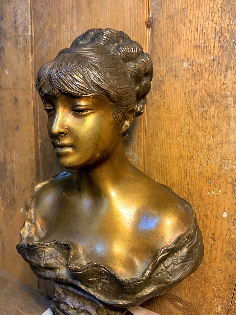 A Stunning Italian Bronze busto Femminite Bust - Etsy UK