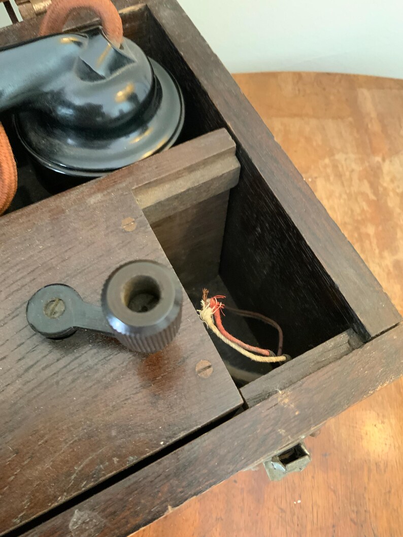 English Vintage Field Telephone - Etsy