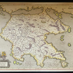 A Super Map of Ancient Morea - Etsy UK