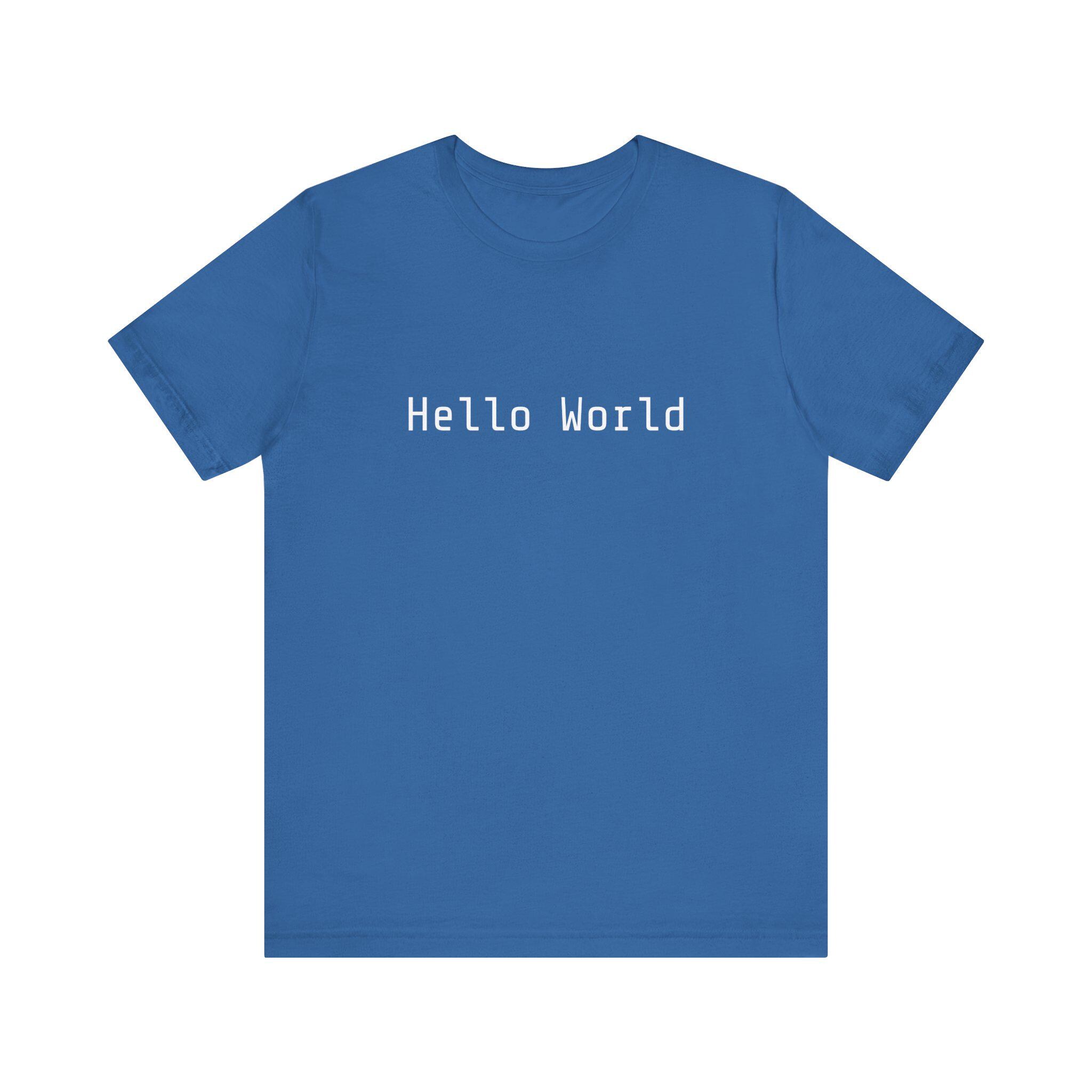 Hello World Shirt - Soft Cotton Tshirt - Funny Programmer Geek Shirt - Etsy