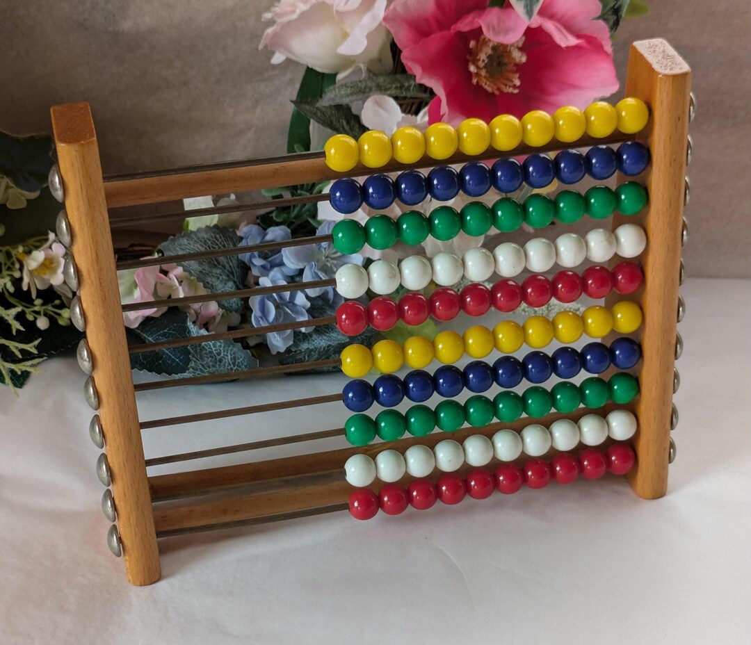 Vintage/retro Handmade Wooden Abacus Counting Toy/aid - Etsy