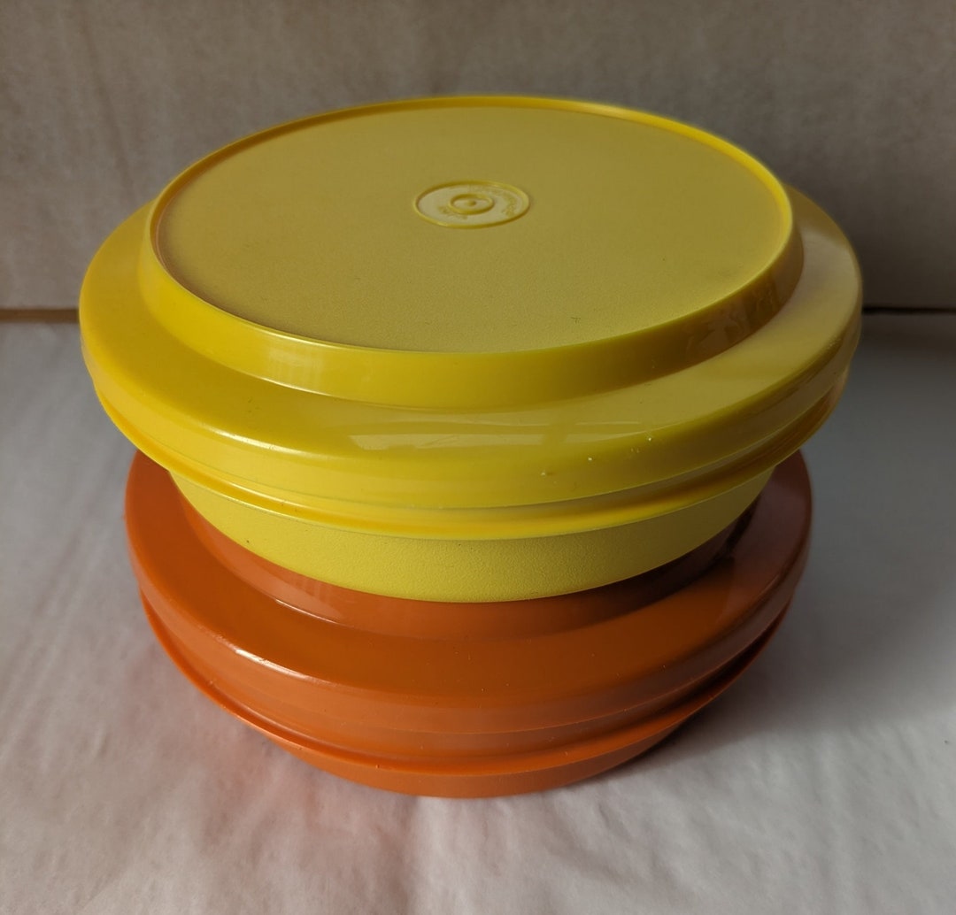 Vintage/retro Orange and Yellow Snap & Serve Tupperware Containers - Etsy