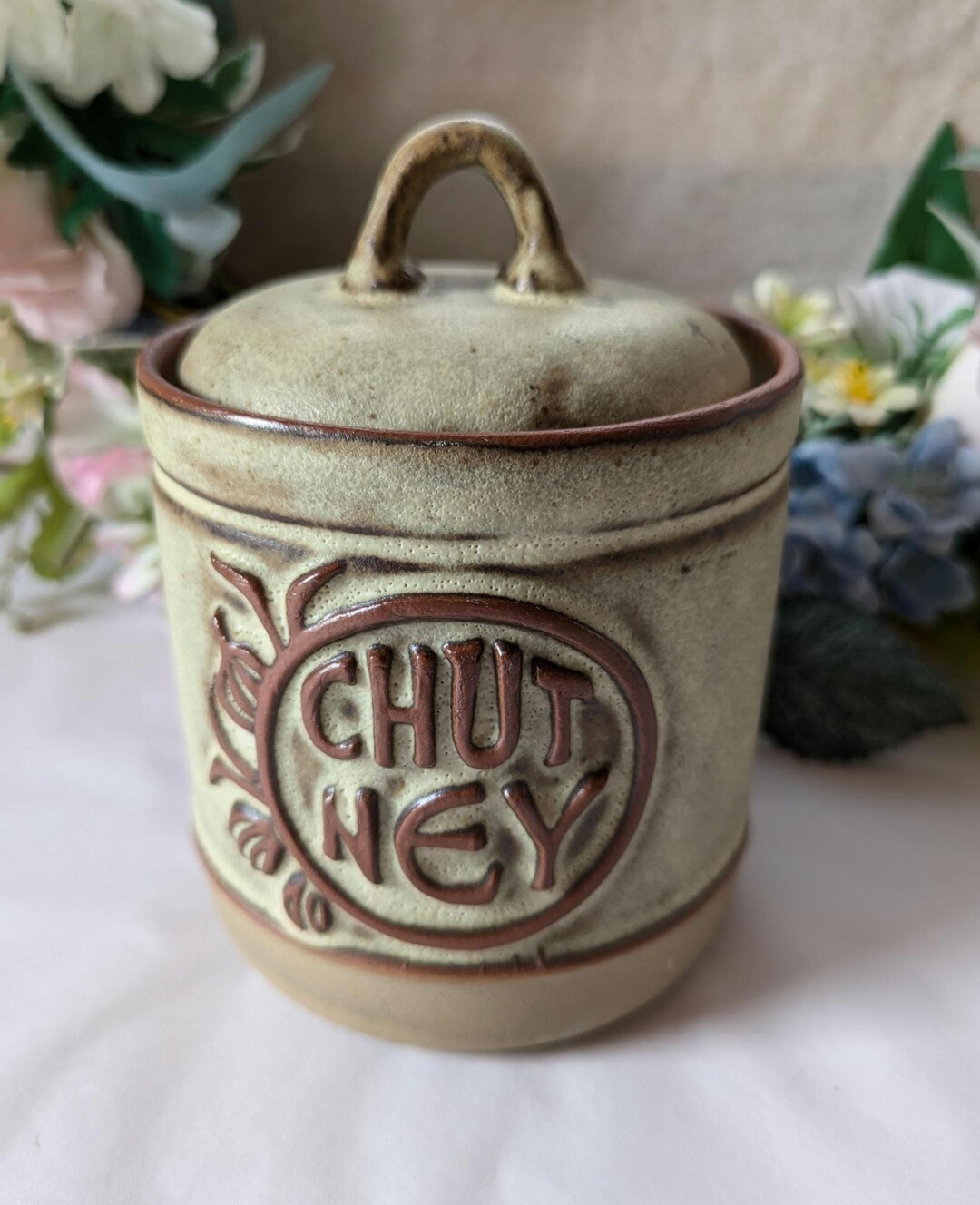 Vintage Mid Century Cornish Tremar Pottery, Stoneware Chutney Pot - Etsy