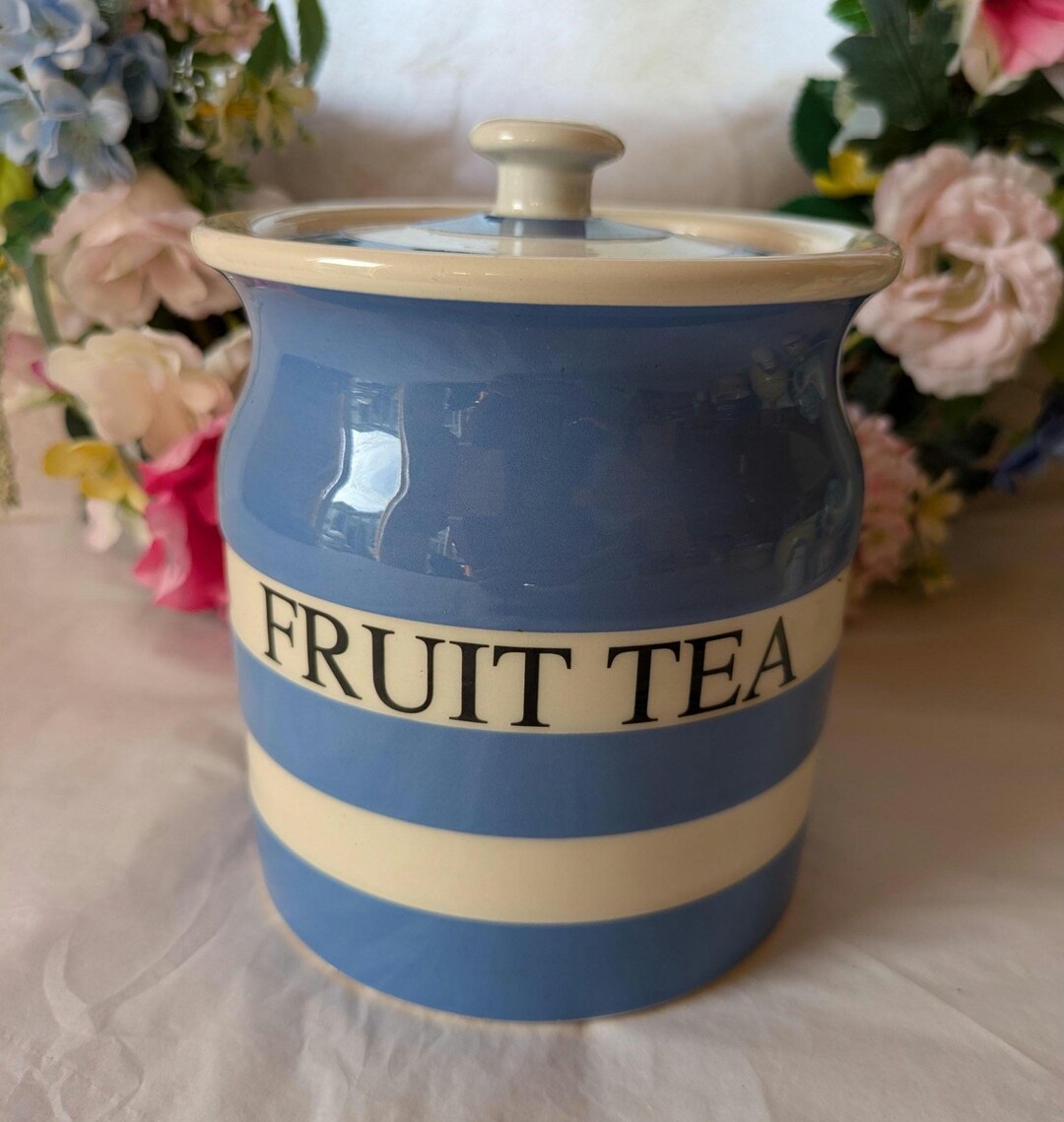 Rare Vintage TG Green Cornishware, Collectors Club Blue & White Striped ...