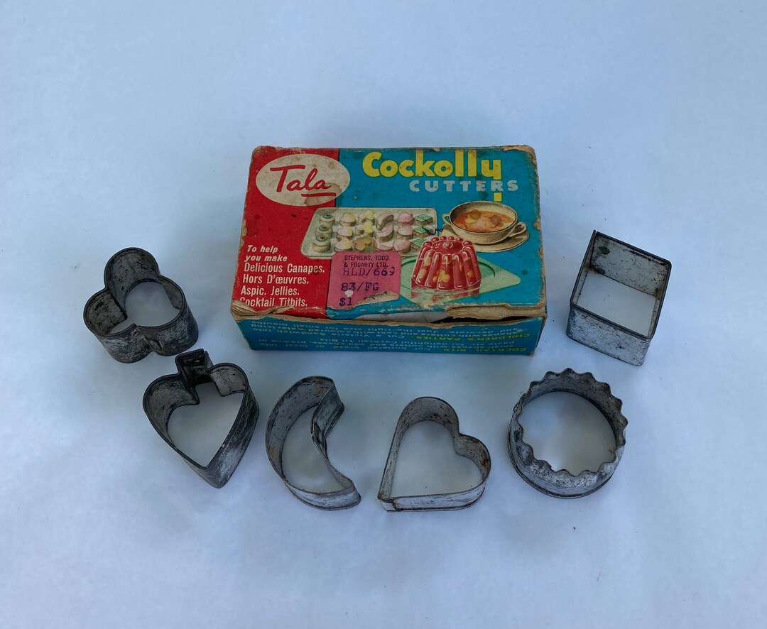 Vintage 1950s Tala Cockolly Cocktail/ Cookie Cutters - Etsy UK