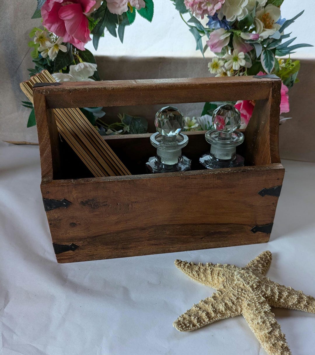 Vintage Handmade Wooden Trug/carry/storage/display - Etsy UK