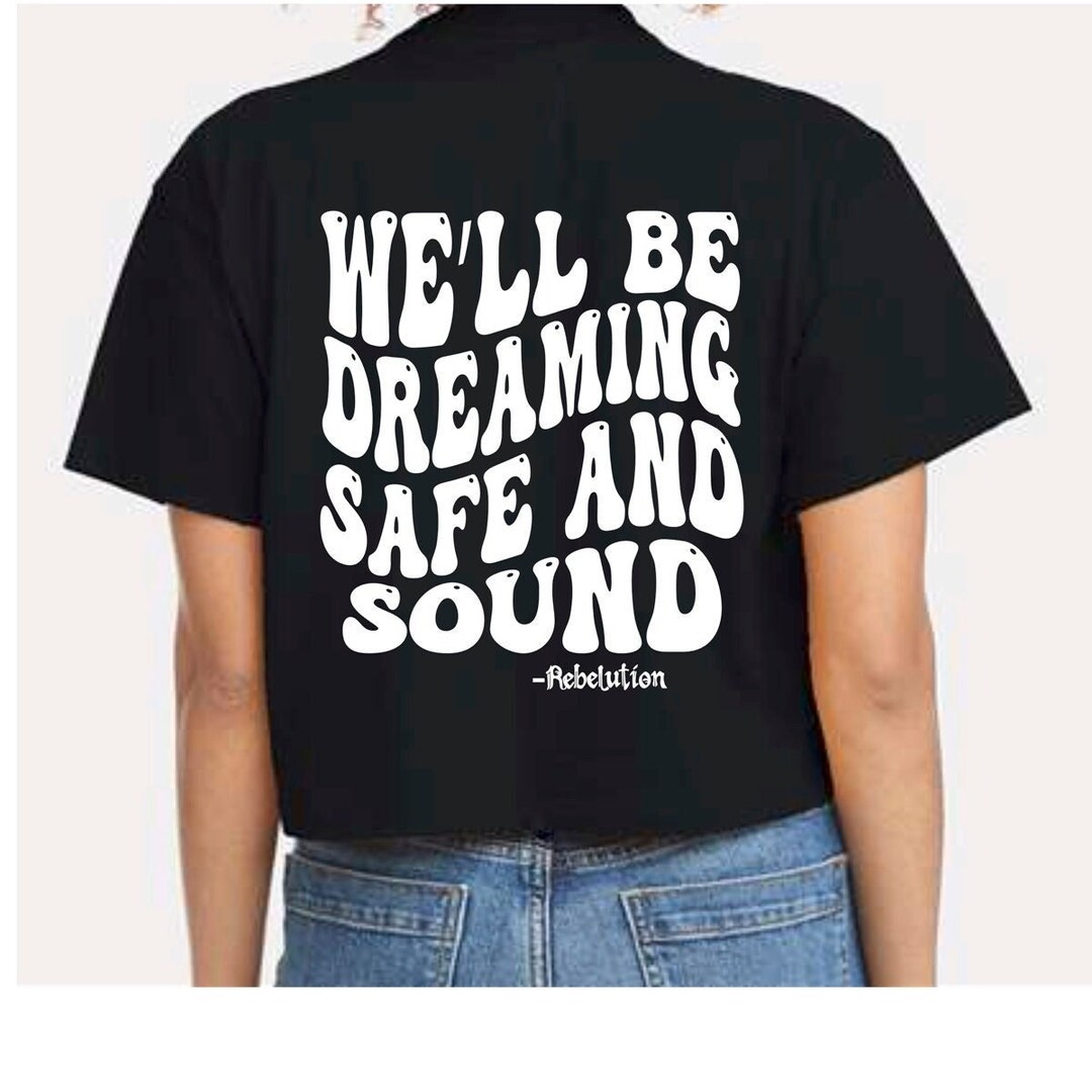 Rebelution Safe and Sound CROPPED T-shirt Black Crop Top Rebelution ...