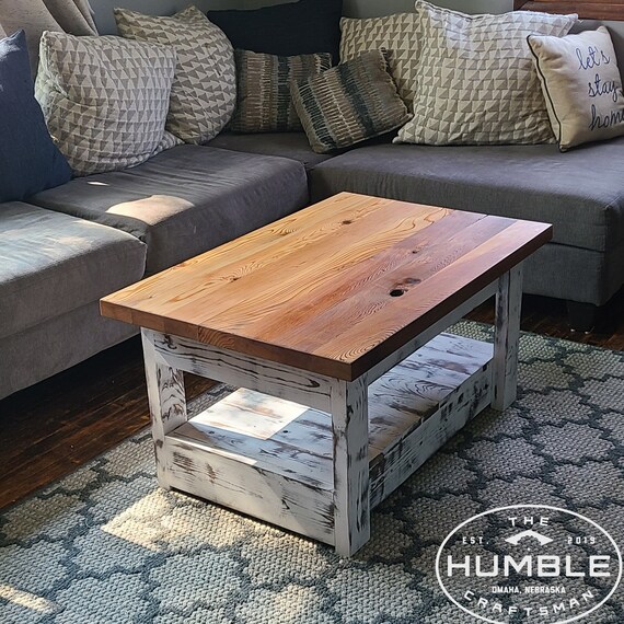 Rustic Farmhouse Coffee Table - Etsy
