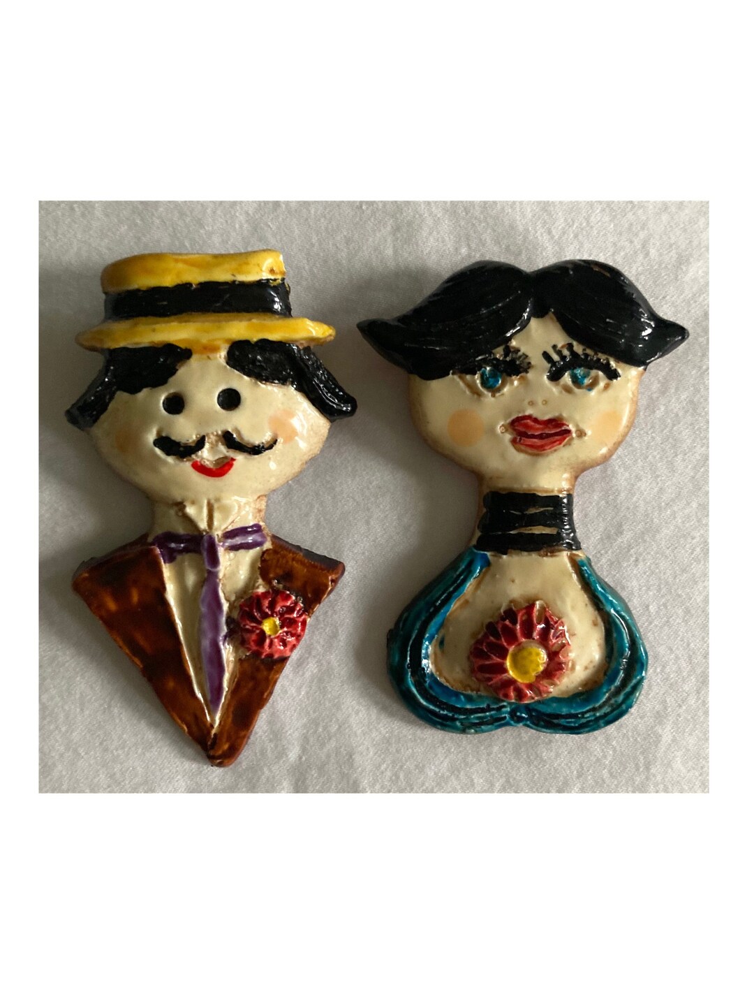 Mid-century Made in West Germany Couple Brooch Pins - Etsy