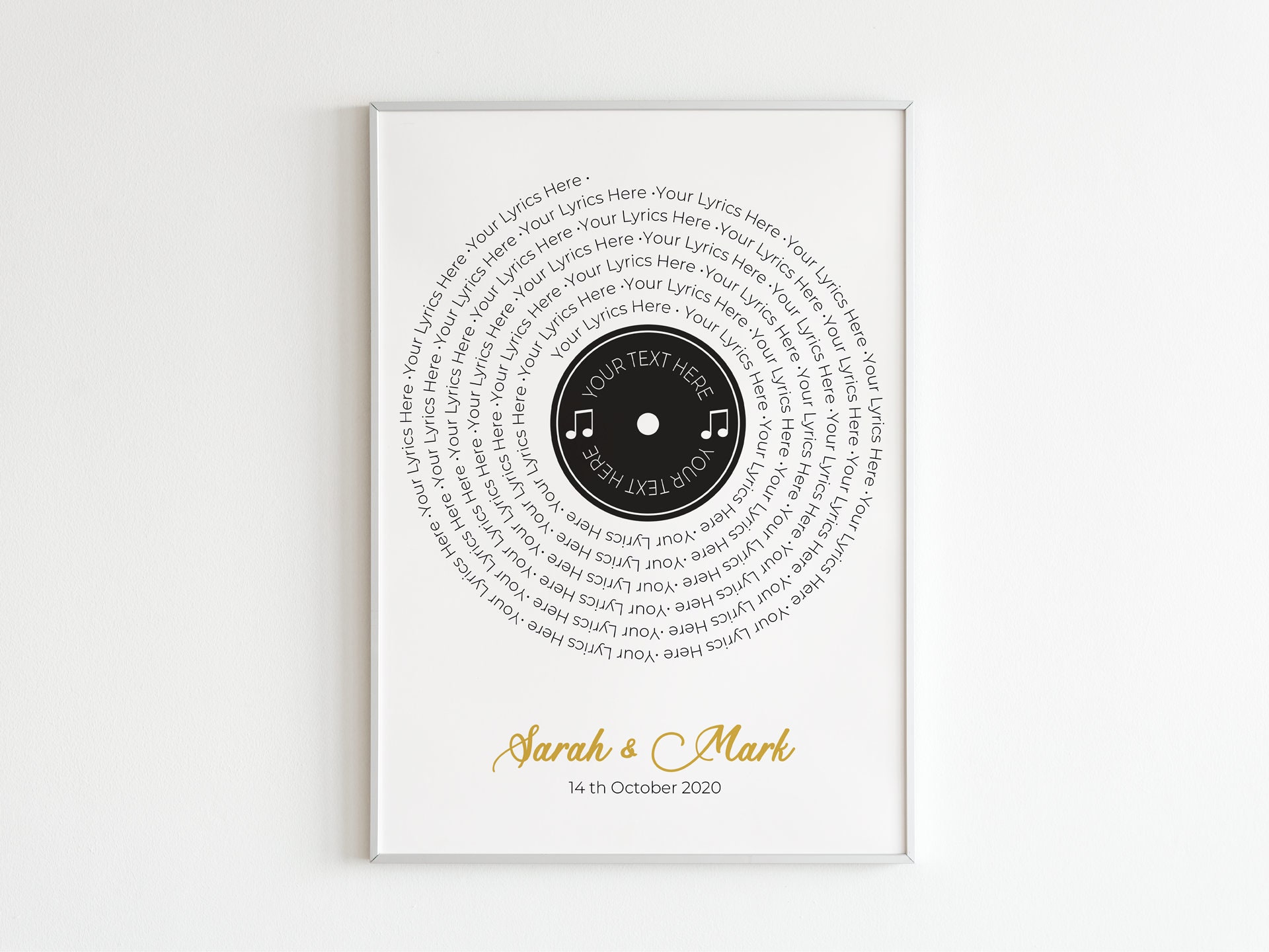 Capture Your Special Moments With Our Song Lyrics Print - High-quality ...