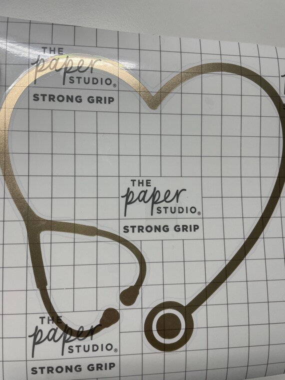 Gold Stethoscope Heart Nurse Doctor Sticker Vinyl Decal Car | Etsy
