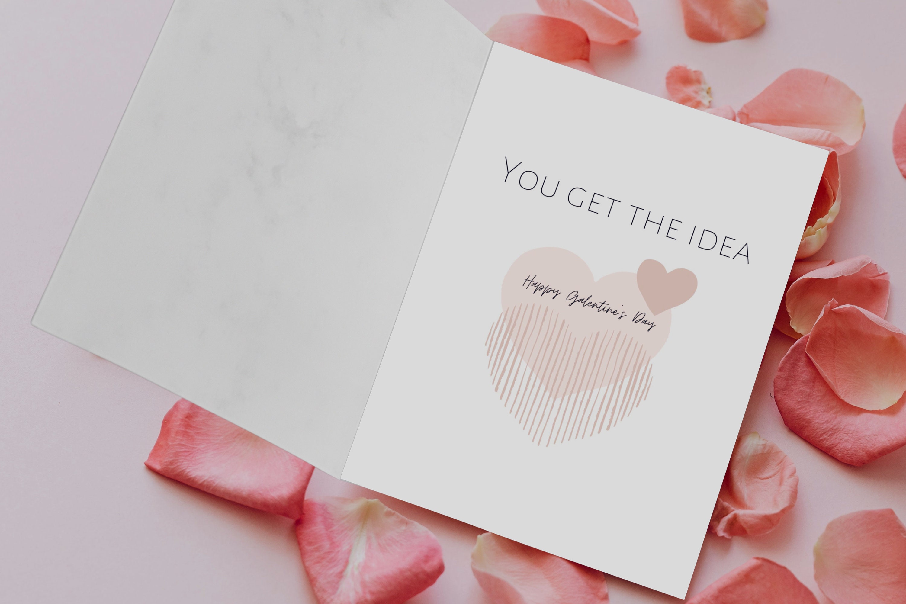 Galentines Day Card, Printable Galentines Card, Hoes Before Bros ...