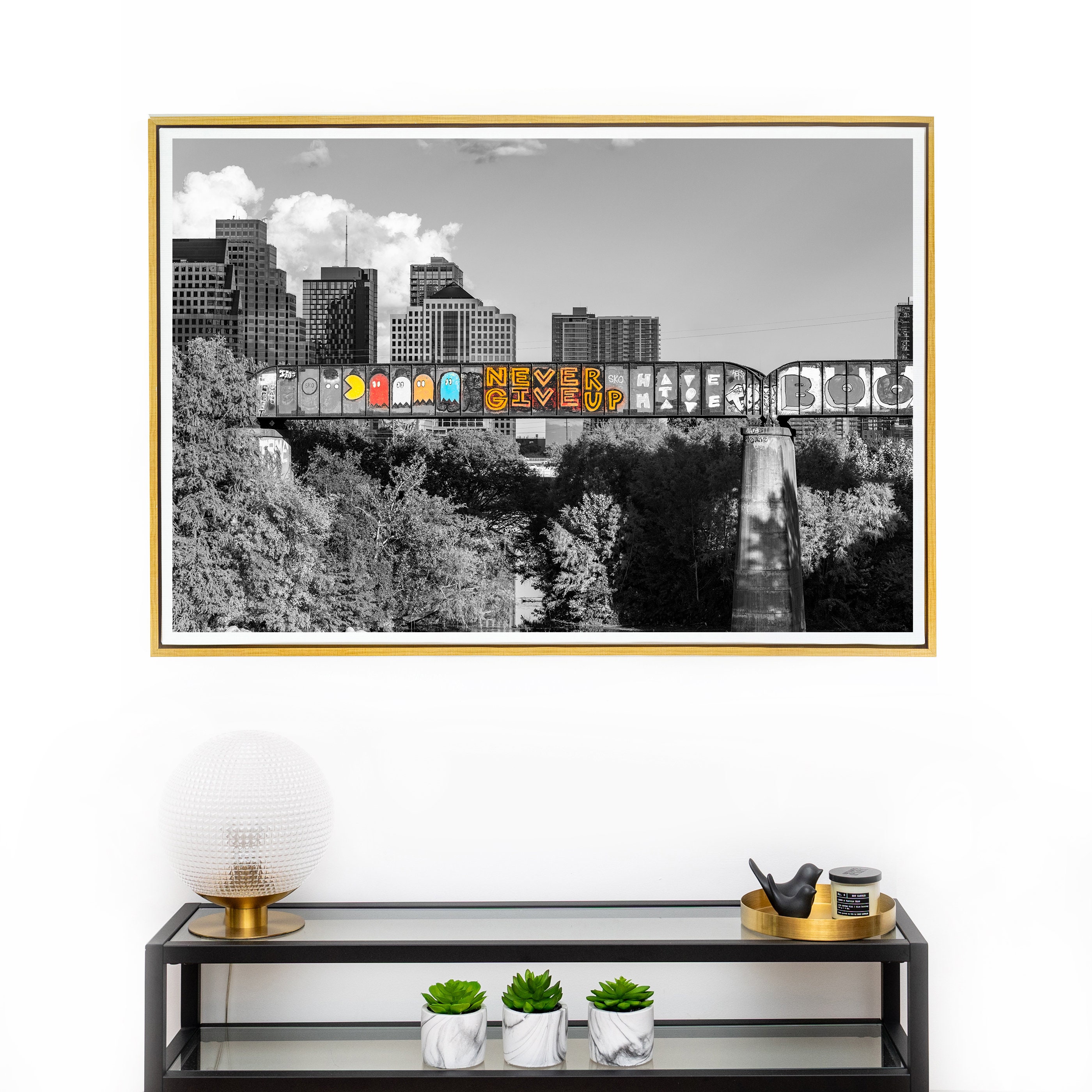 Austin Graffiti Bridge | Metallic Paper Photo | Gallery Wall Art ...