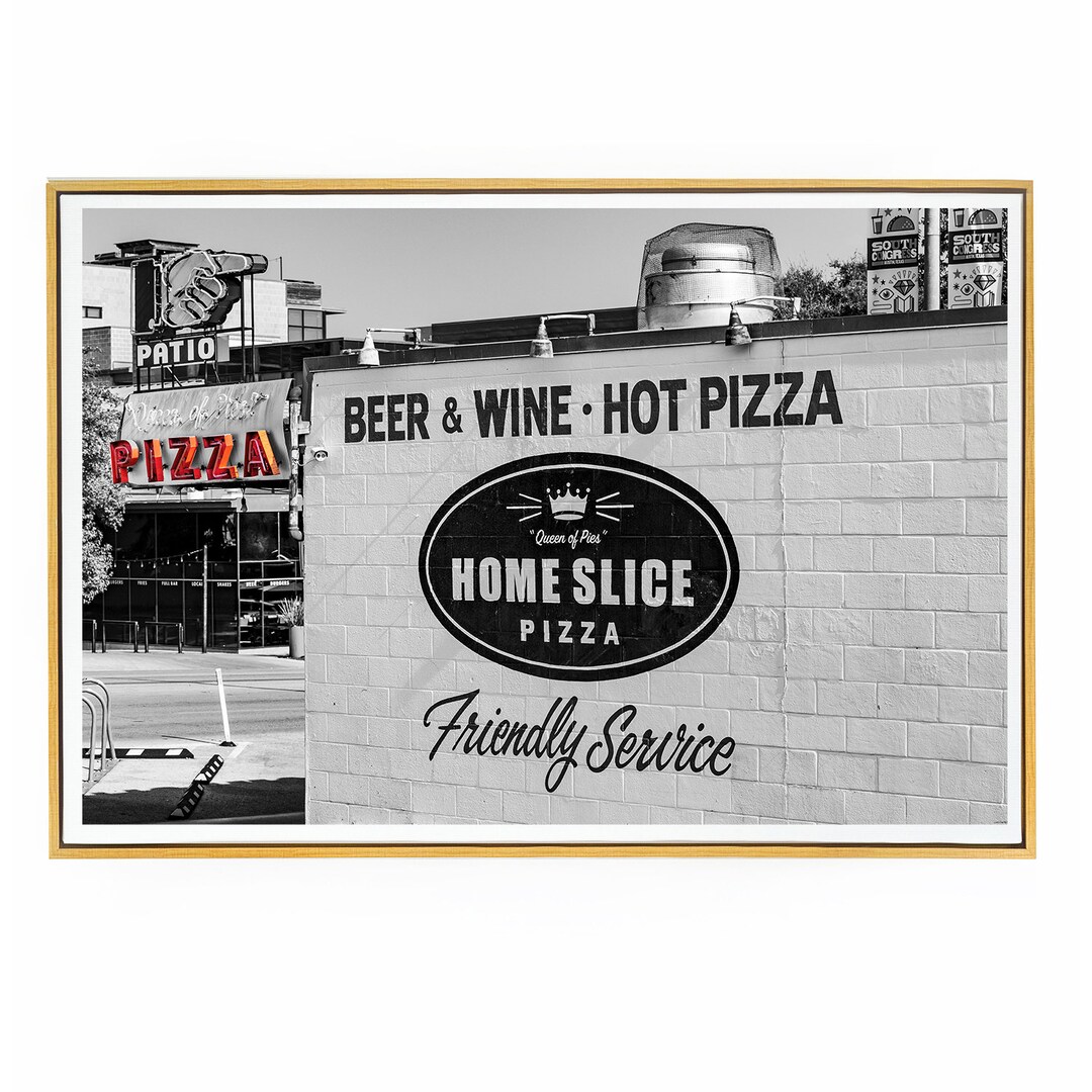 Home Slice Pizza | Austin Texas Photo | Austin Print | Metallic Paper ...