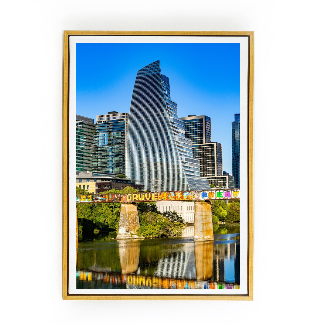 Austin Graffiti Bridge Texas Canvas Print Gallery Wall Art Austin Texas ...