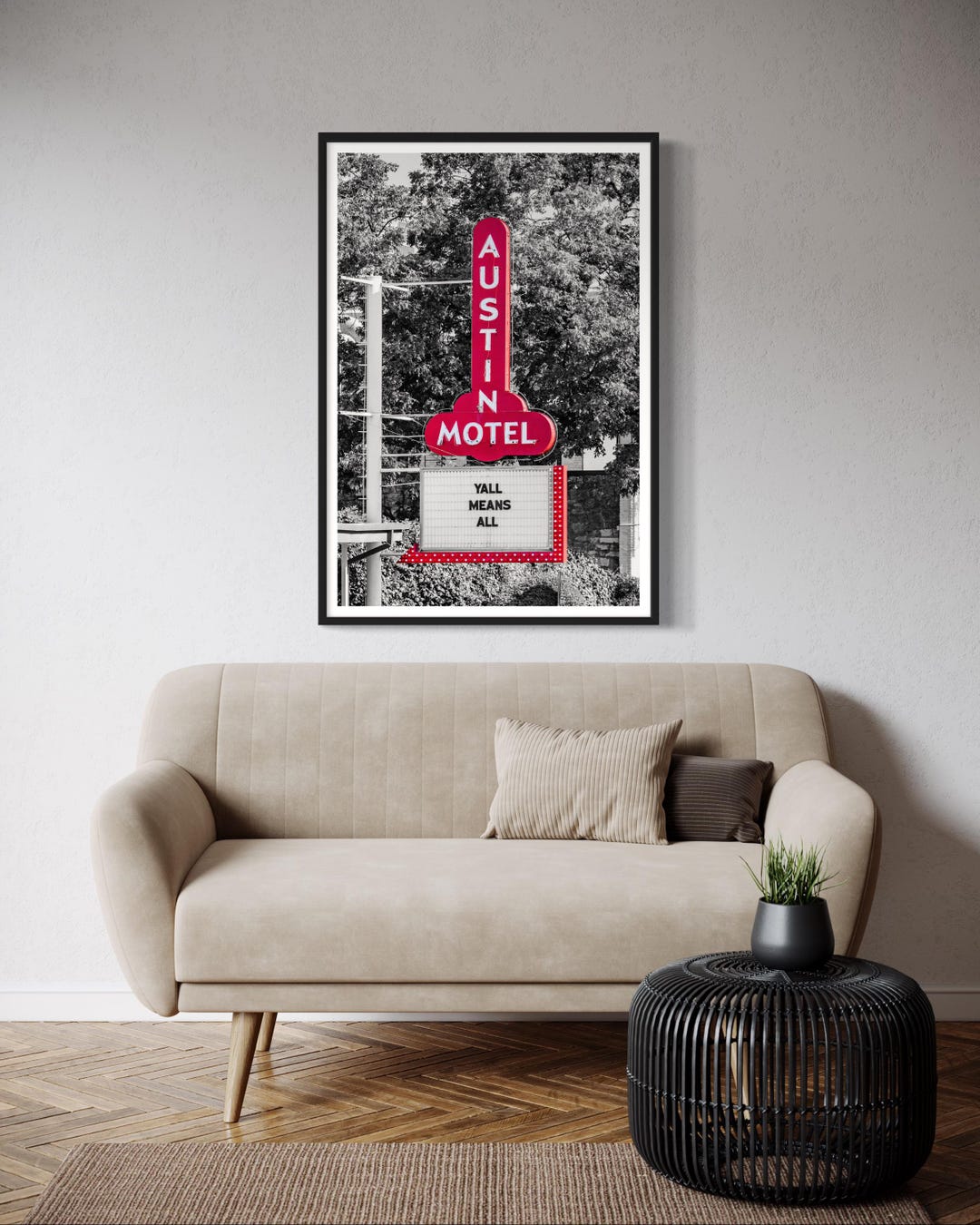 Austin Motel | Metallic Paper Print | Neon Sign | Austin Photography ...