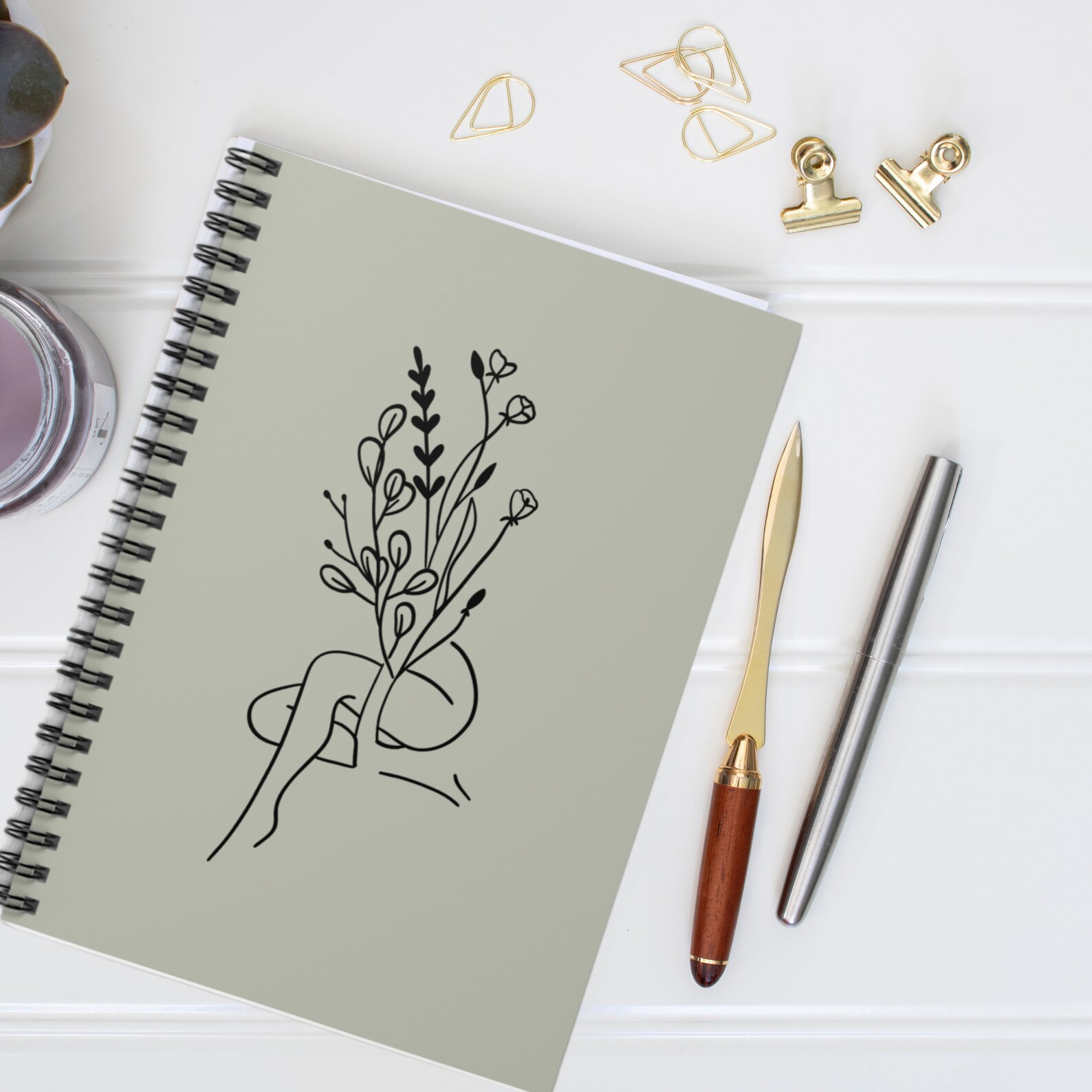 Travel Size Body Positivity Spiral Bound Lined Notebook, Feminine ...