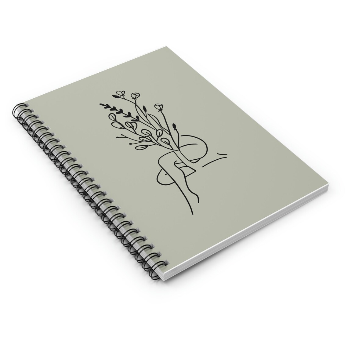 Travel Size Body Positivity Spiral Bound Lined Notebook, Feminine ...