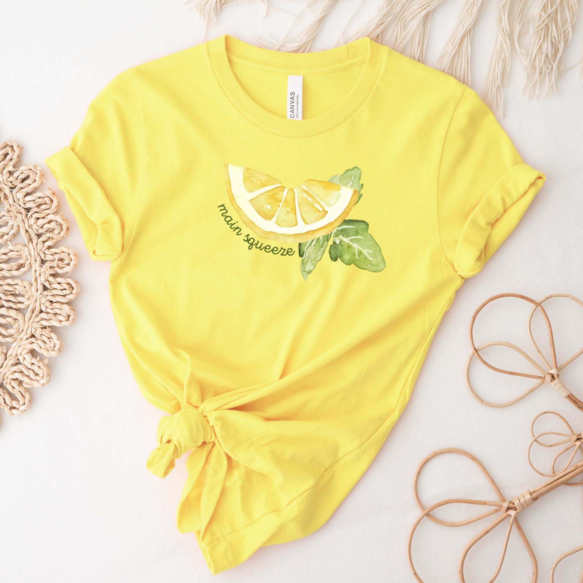 Lemon Shirt, Main Squeeze Shirt, Funny Summer Shirt, Farmers Market ...