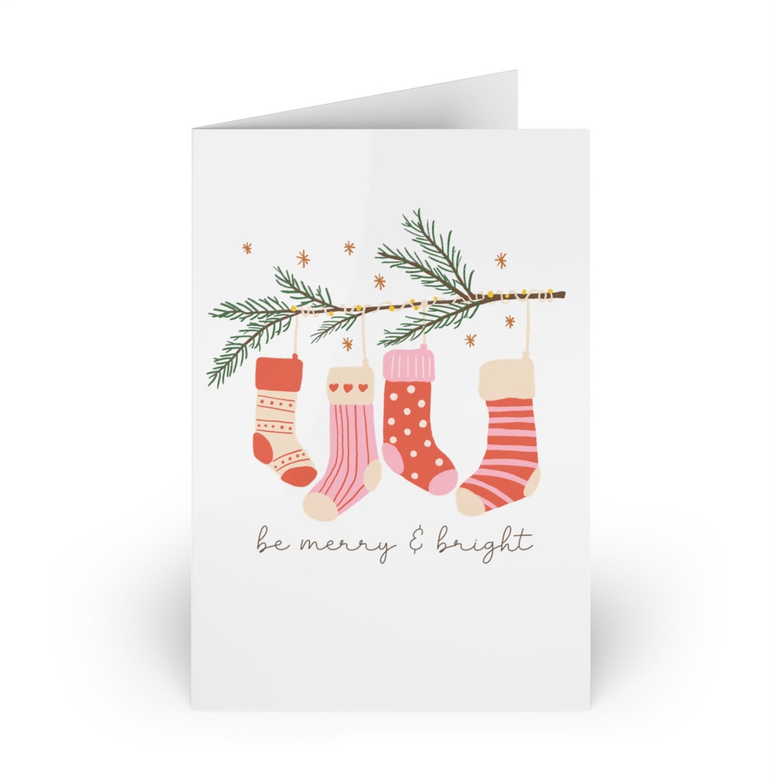 Minimal Christmas Card, Cute Christmas Card for Best Friend, Seasons ...