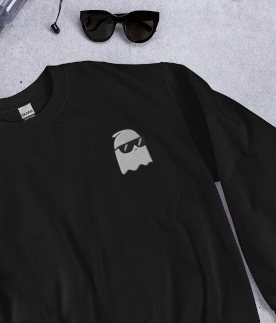 Matching Embroidered Halloween Ghost Sweatshirt, Embroidered Halloween ...