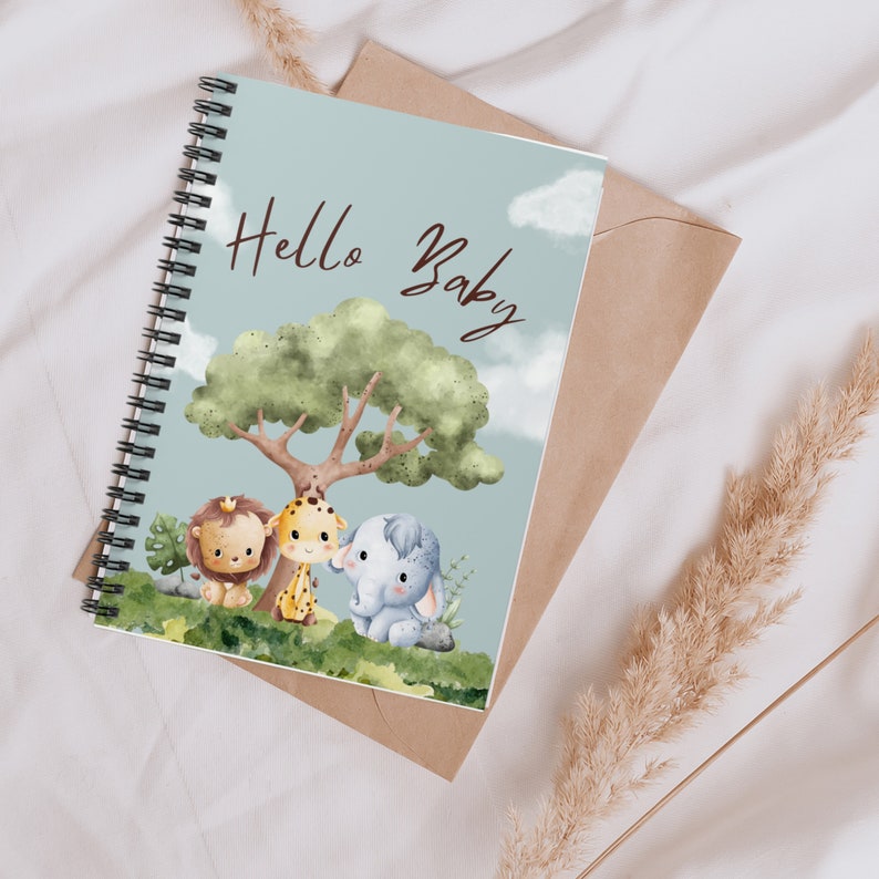 Baby Memory Spiral Bound Blank Journal, Letters to Baby Notebook, Baby ...